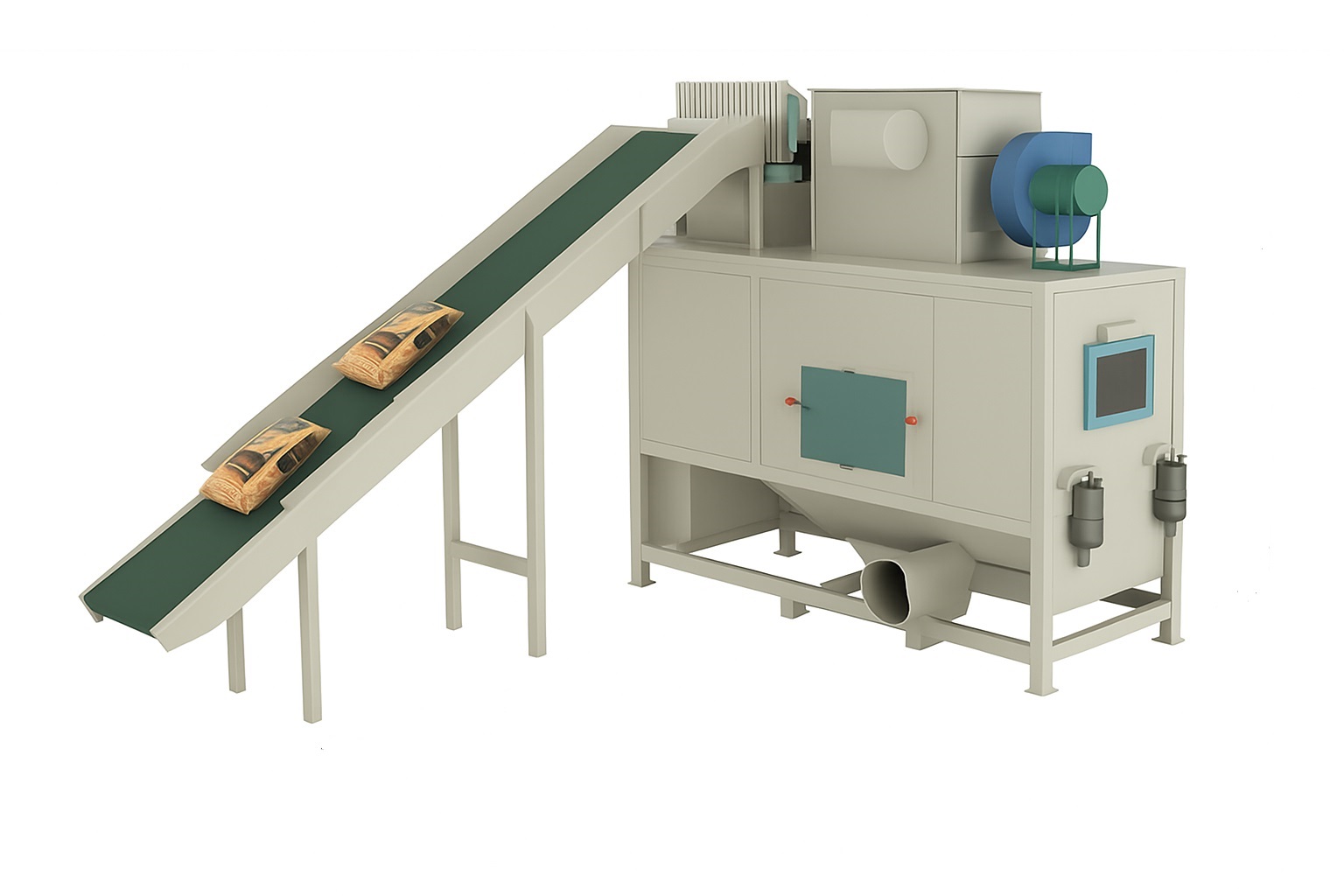 Semi Automatic Bag Emptying System - Pneuconveyor systems & Engineers